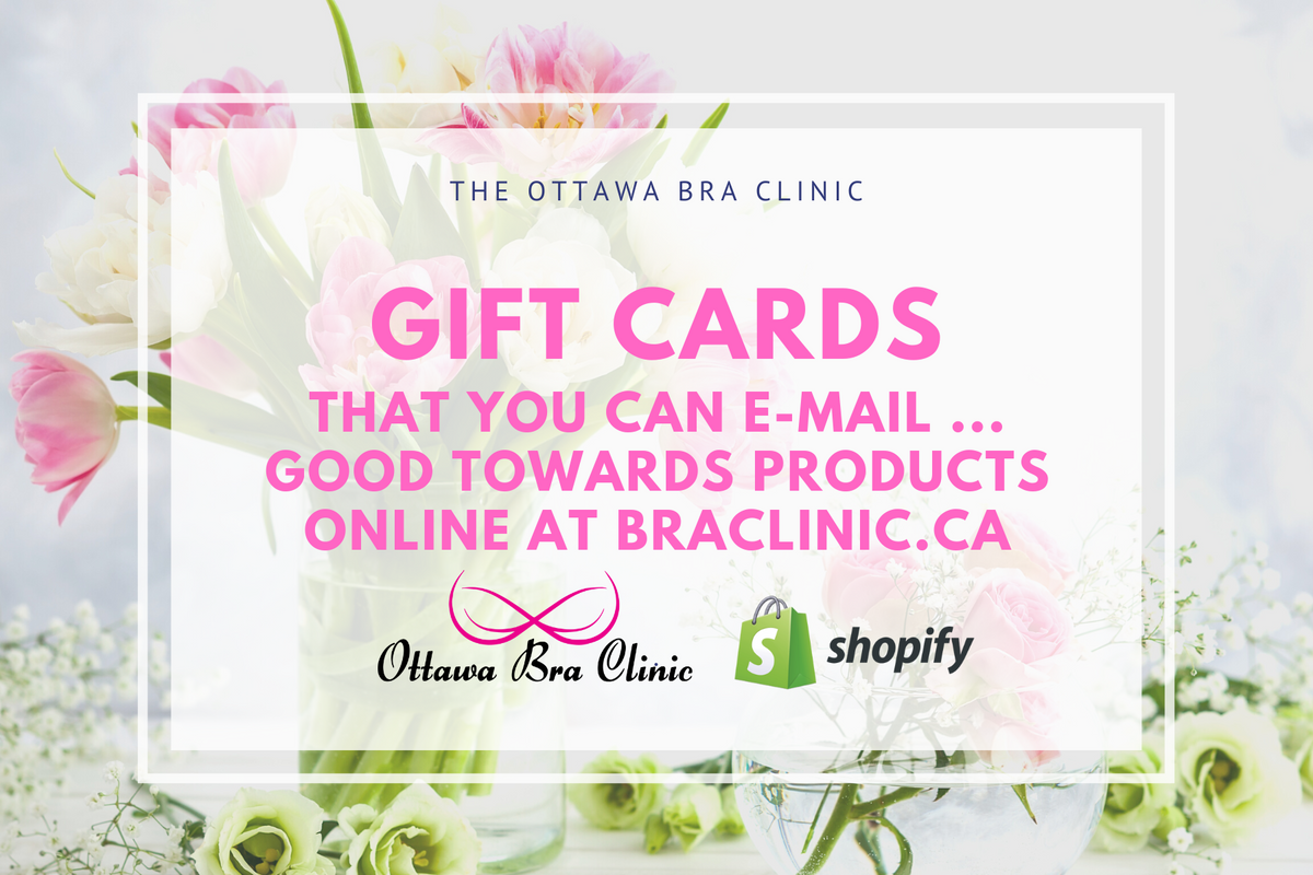 BRA CLINIC: Gift Cards $10 - $300 – OTTAWA BRA CLINIC